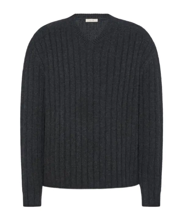 THE ROW Ettore V-neck Sweater - Grey