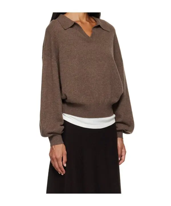 LISA YANG Katriel Collared Knitted Sweater