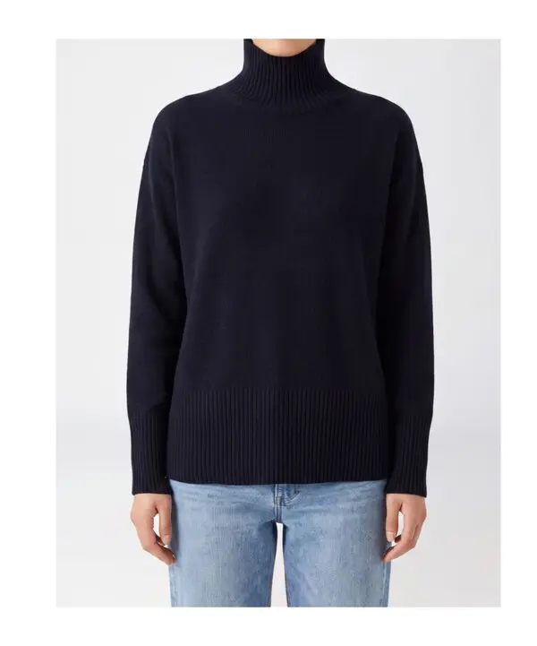 ROBERTO COLLINA Ribbed Turtleneck Relaxedfit Sweater