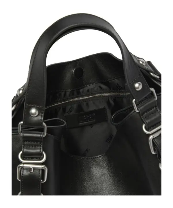 DIESEL® D-one-medium Top-handle Bag In Treated Leather