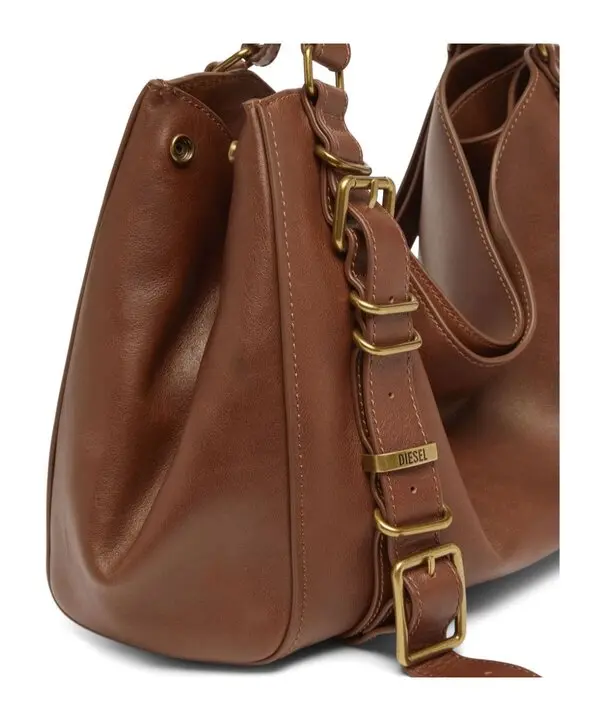DIESEL® D-one-medium Top-handle Bag In Treated Leather
