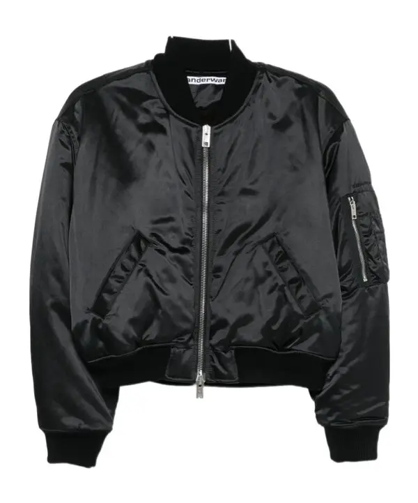 Alexander Wang Long-sleeve Zip-up Jacket - Black