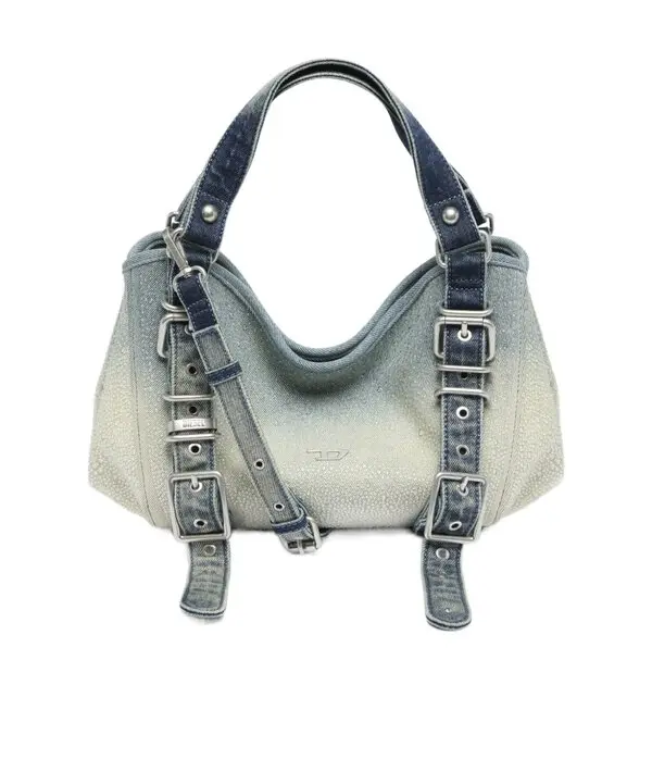 DIESEL® D-one-small Top-handle Bag In Crystal Solarised Denim - Blue