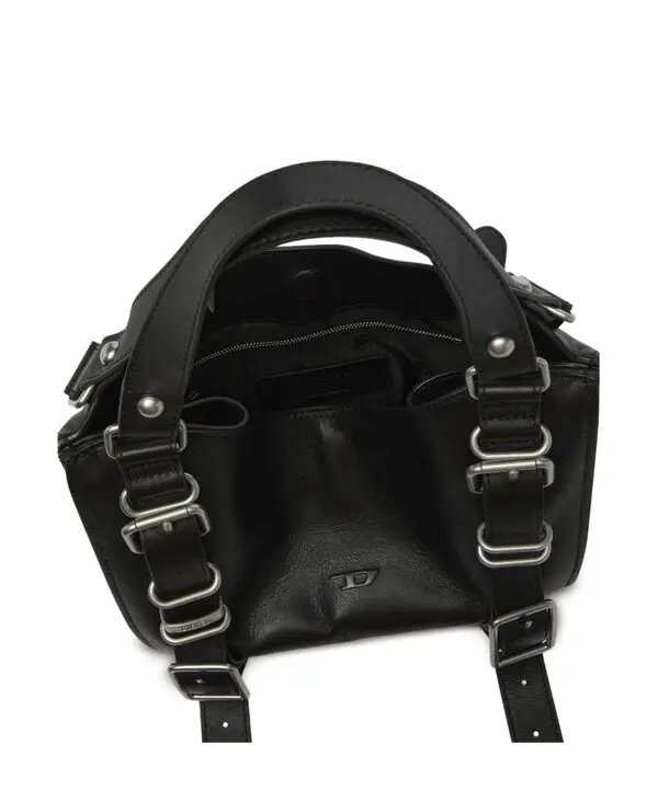 DIESEL® D-one-small Top-handle Bag In Treated Leather