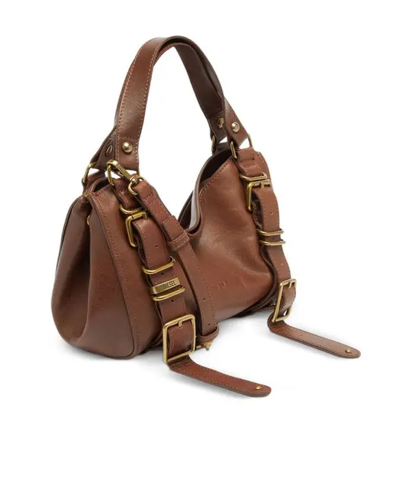 DIESEL® D-one-small Top-handle Bag In Treated Leather