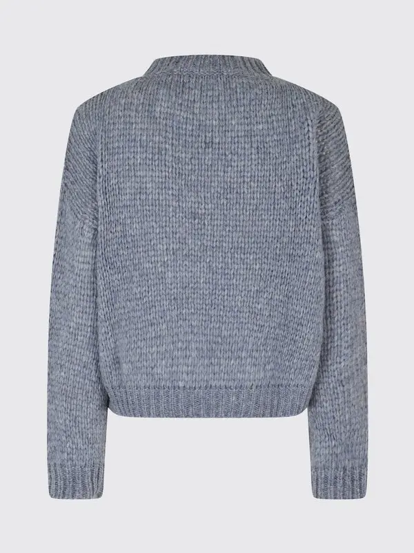 ROBERTO COLLINA Chunkyknit Cropped Crewneck Sweater