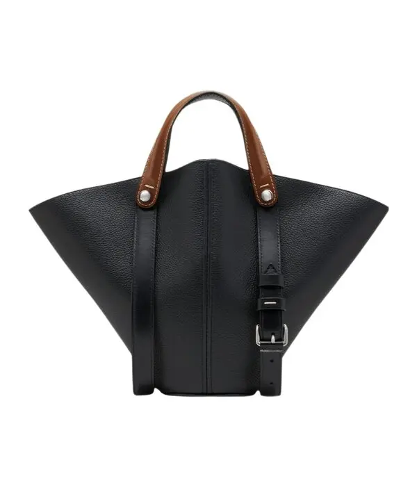 MAISON MARGIELA Dress-age Small Leather Tote Bag - Black