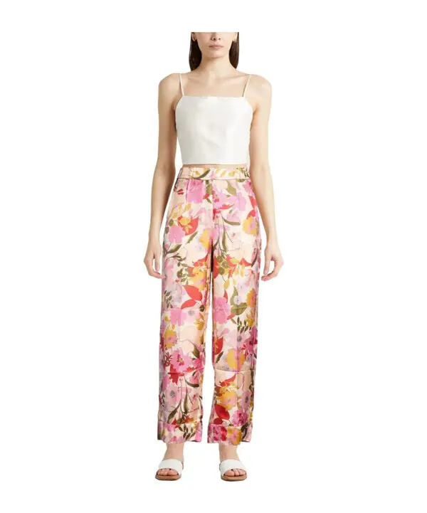 Max Mara Loose-fit Floral Pants