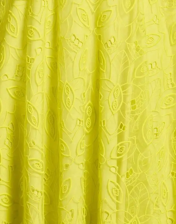 Max Mara Sleeveless Lace Tea Length Dress