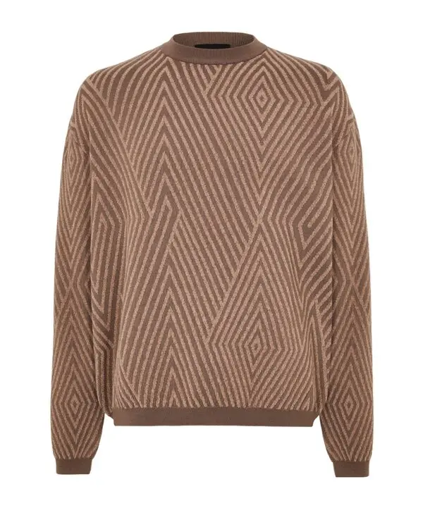 Emporio Armani Geometric Diamond Knit