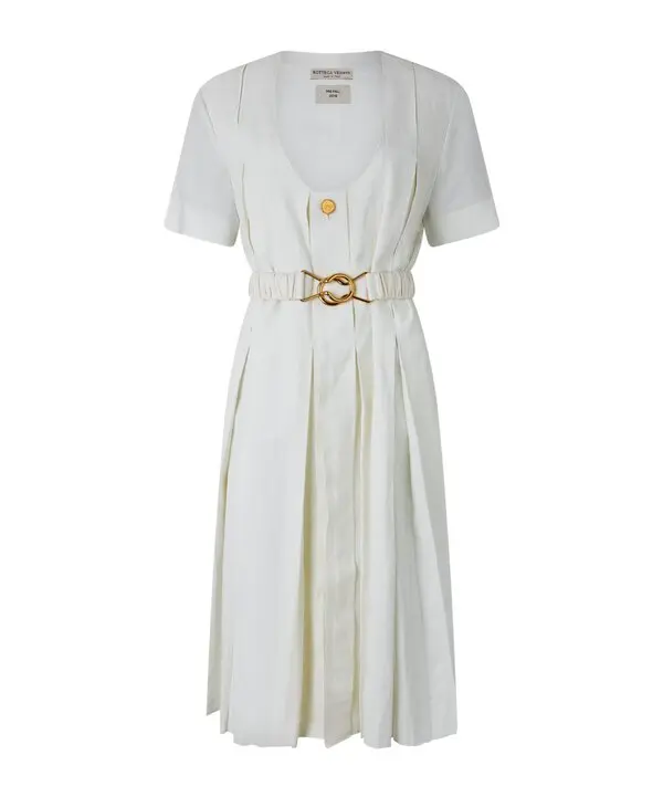Bottega Veneta Knitted Dress - White