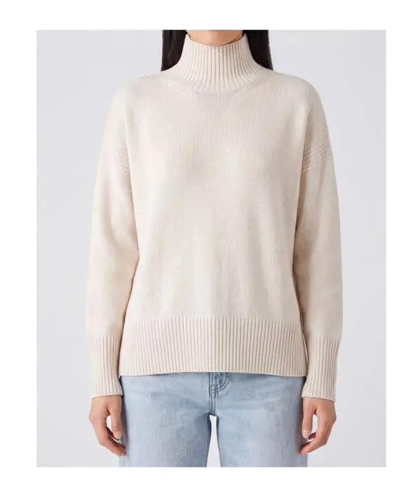 ROBERTO COLLINA Ribbed Turtleneck Relaxedfit Sweater