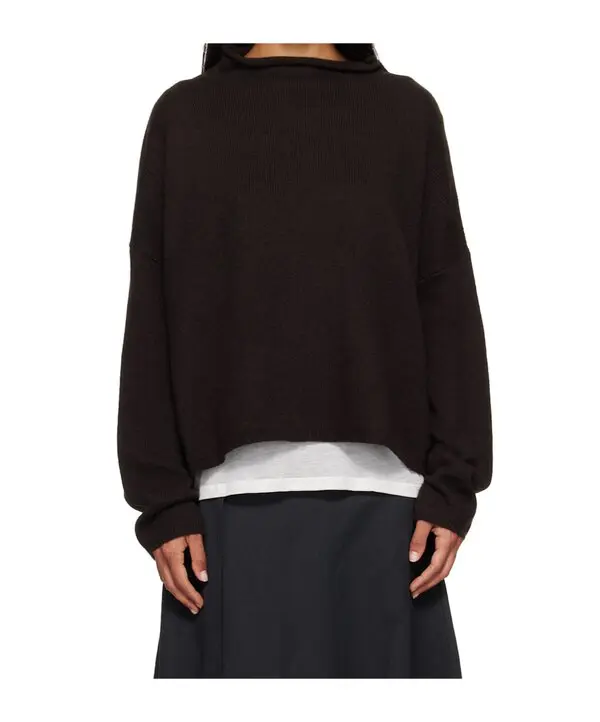 LISA YANG Roll-neck Sweater - Brown