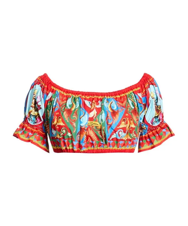 Dolce & Gabbana Off-the-shoulder Short Sleeve Top
