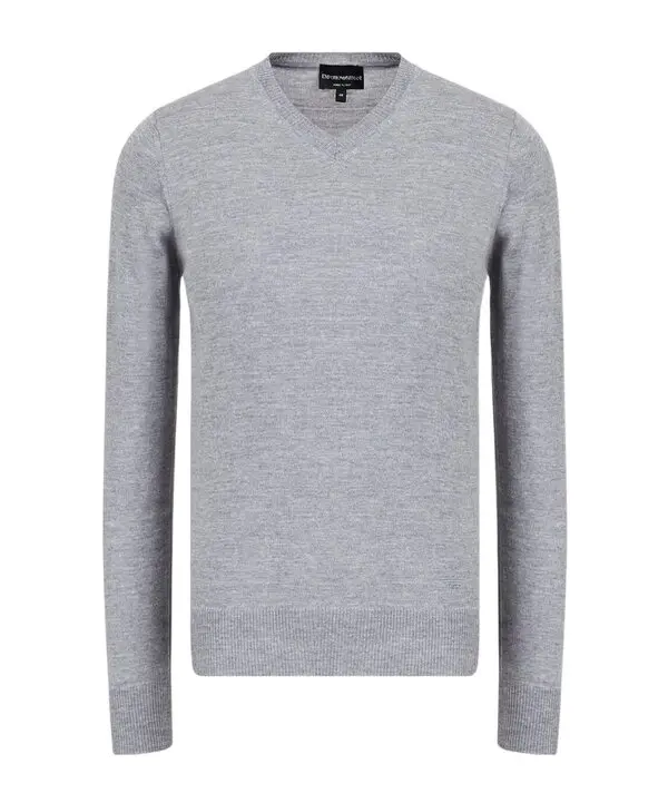 Emporio Armani V-neck Sweater - Grey