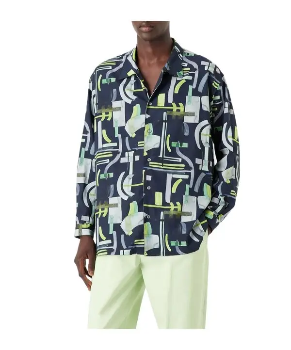 Emporio Armani Print Long Sleeve Shirt