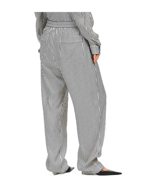 TOM FORD Striped Tailored Trousers - Gray