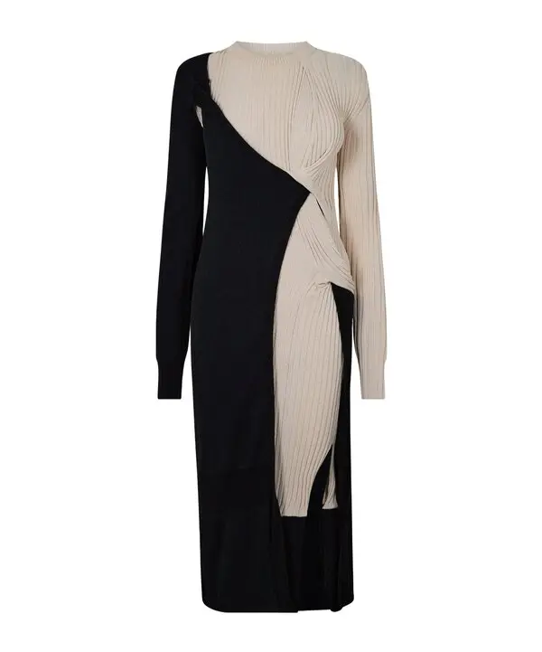Bottega Veneta Knitted Dress Fabric - Black