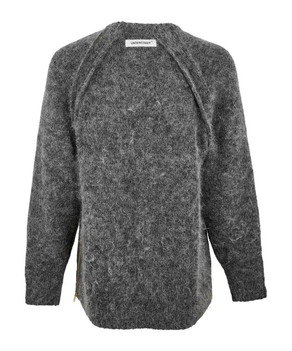 Undercover Heathergrey Marled Crewneck Knit Sweater