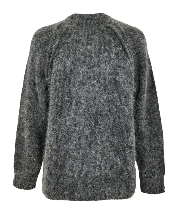 Undercover Heathergrey Marled Crewneck Knit Sweater