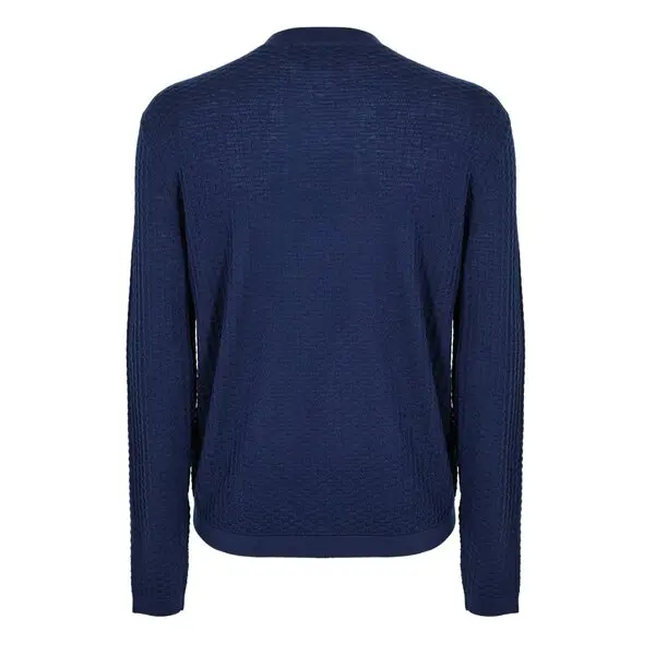 Emporio Armani Textured Crewneck Pullover Sweater