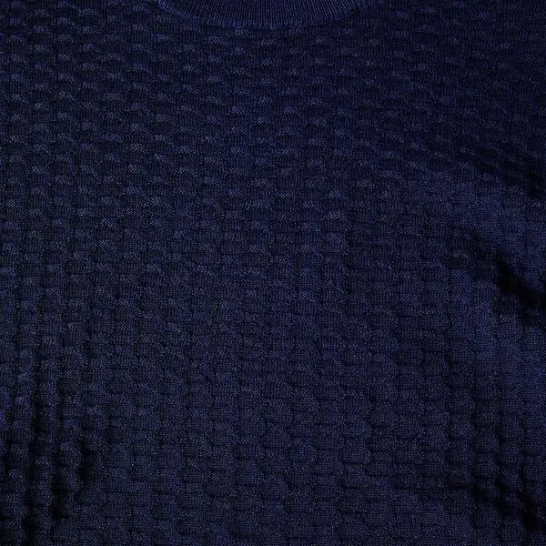 Emporio Armani Textured Crewneck Pullover Sweater