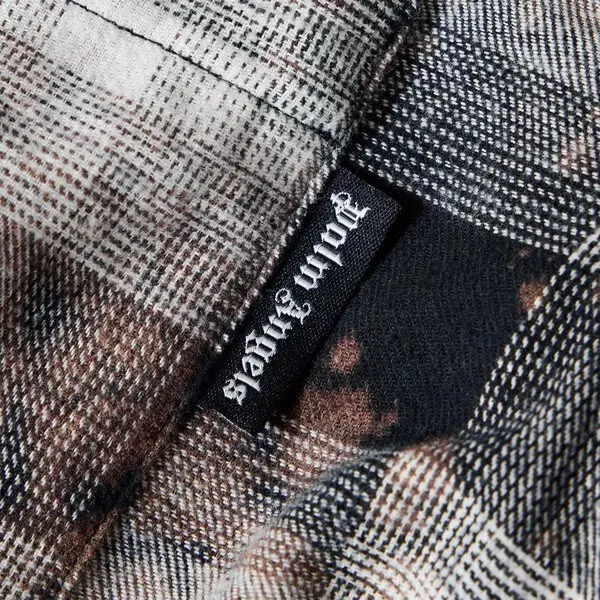 Palm Angels Plaid Longsleeve Collared Shirt