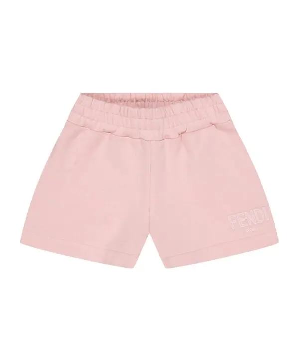 Fendi Cotton Logo Decorated Shorts