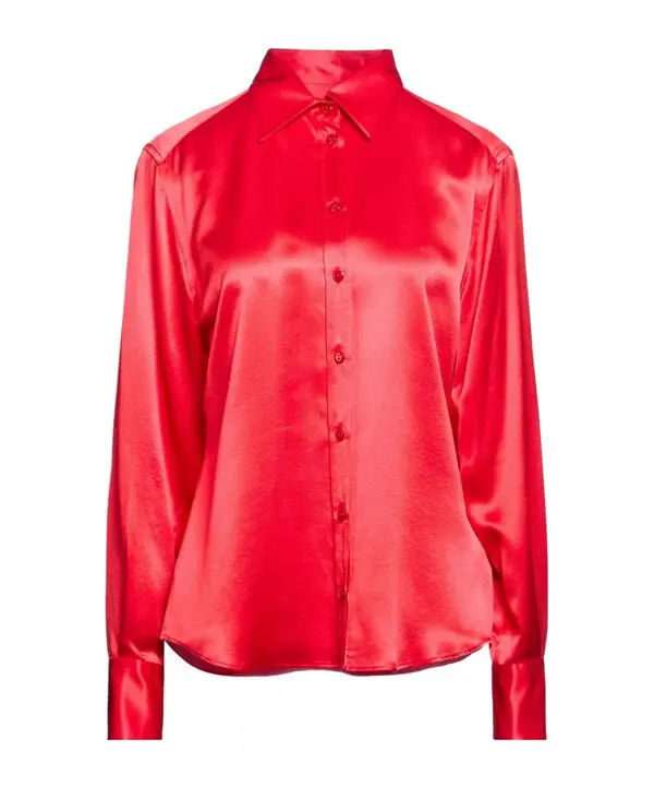 Dolce & Gabbana Solid-color Satin Long-sleeve Shirt