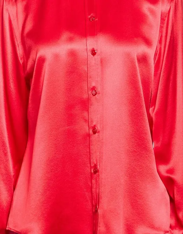 Dolce & Gabbana Solid-color Satin Long-sleeve Shirt