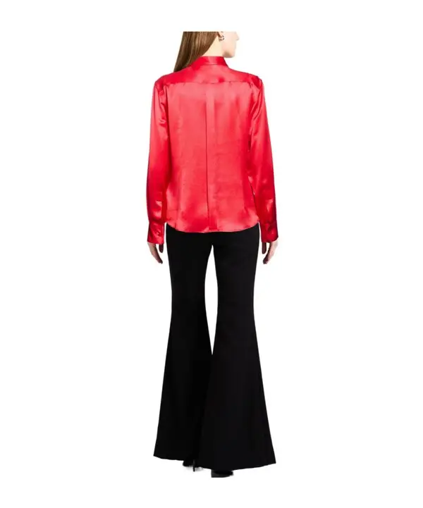Dolce & Gabbana Solid-color Satin Long-sleeve Shirt