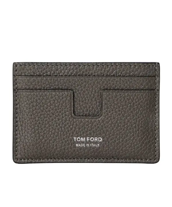 TOM FORD Brandstyle Card Holder - Grey