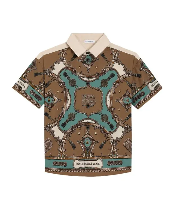 Dolce & Gabbana Printed Short Sleeve Shirt