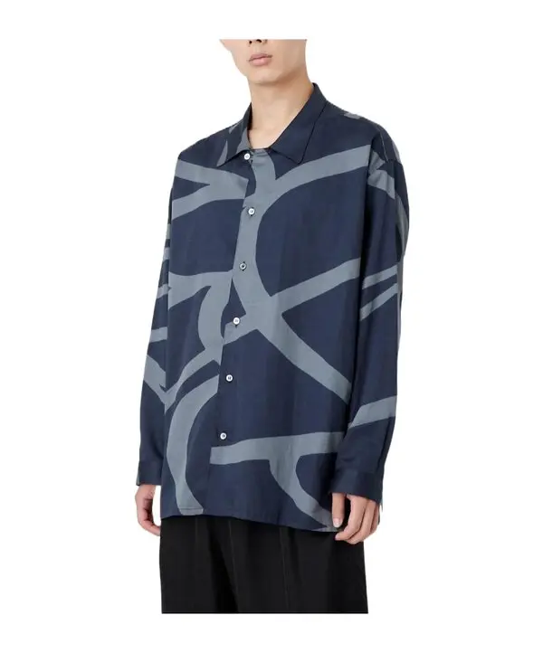 Emporio Armani Print Long Sleeve Shirt