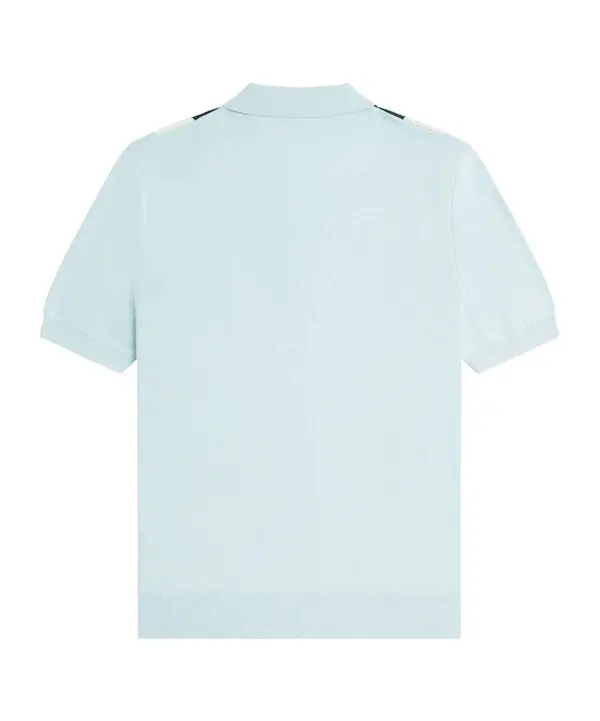 Fred Perry Stripe Zipped Short-sleeve Polo Shirt