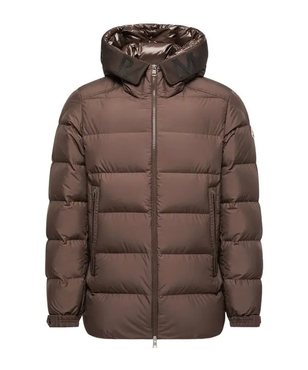Moncler Orvelle Hooded Down Jacket - Brown