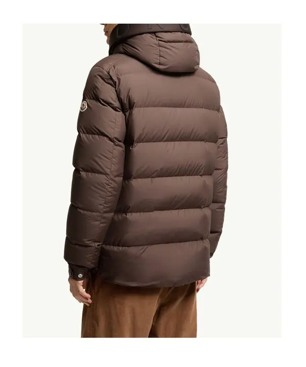 Moncler Orvelle Hooded Down Jacket - Brown
