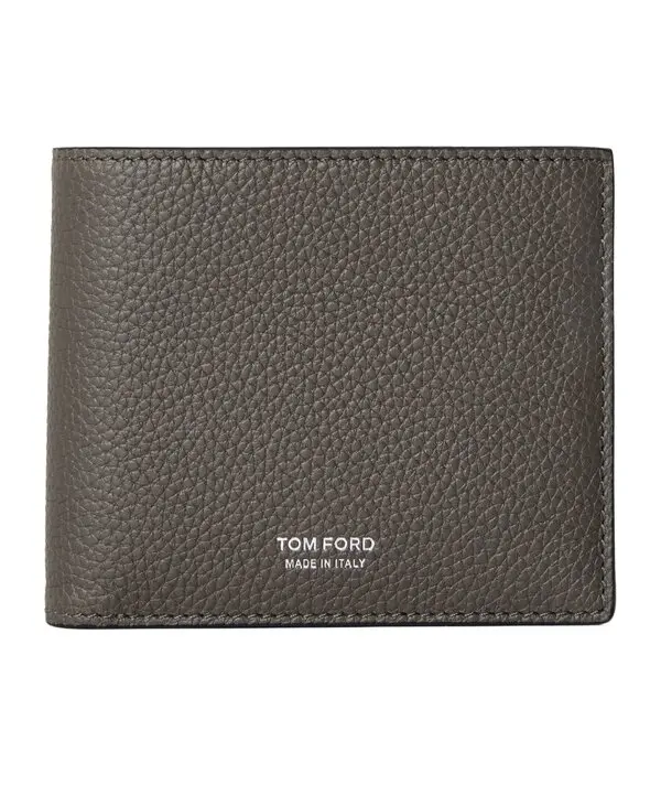 TOM FORD Goldlogo Wallet - Grey