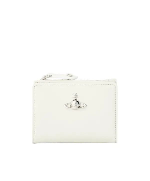 VIVIENNE WESTWOOD Convenient Ziparound Wallet - White