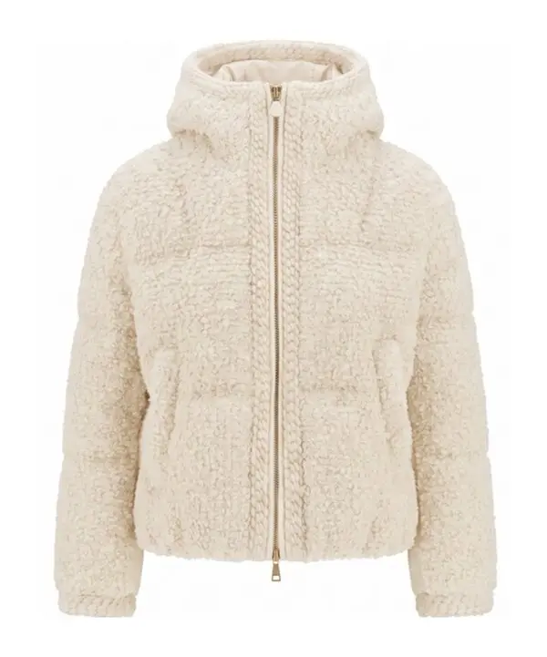 Moncler Long-sleeved Padded Jacket - Beige