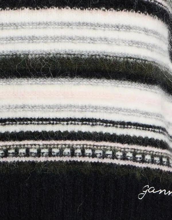 GANNI Striped Knit Vest