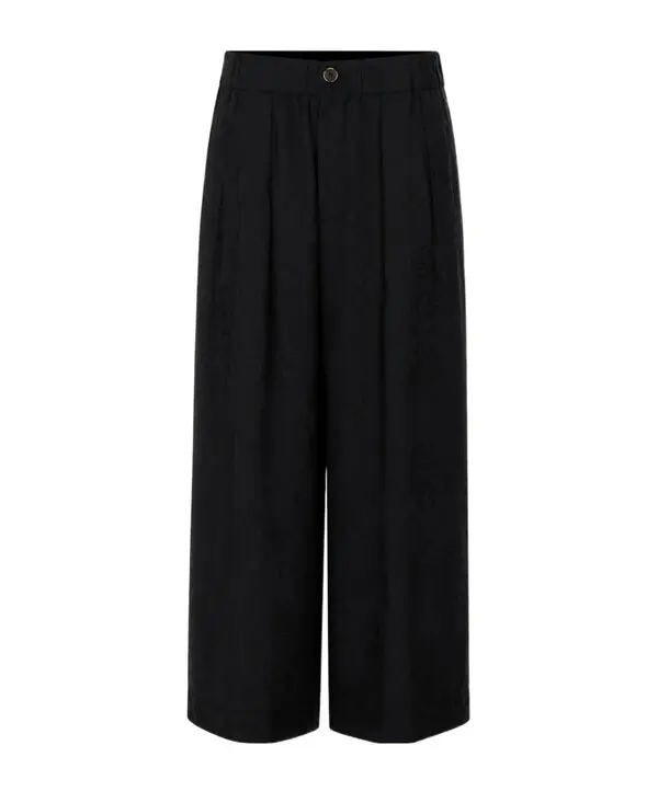 UMA WANG Jacquard Paisley Patterned Wide-leg Trousers