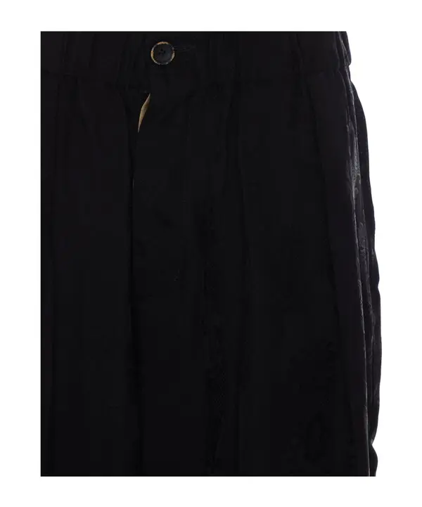 UMA WANG Jacquard Paisley Patterned Wide-leg Trousers