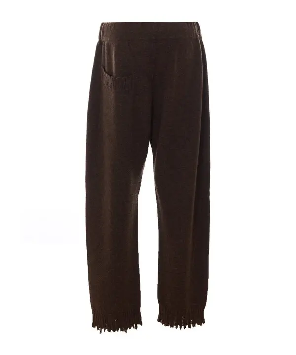 UMA WANG Drawstring Knit Casual Pants