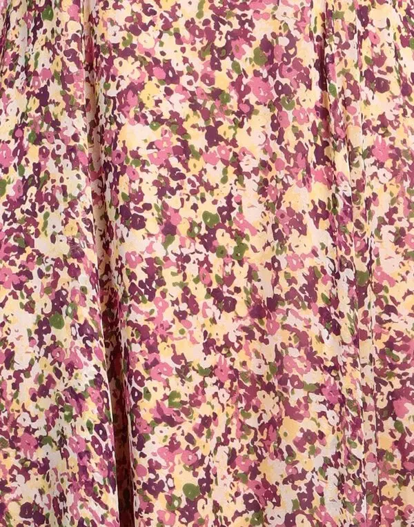 Max Mara Long Sleeve Floral Print Midi Dress