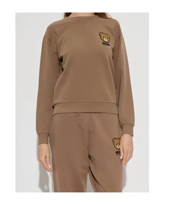 Moschino Underbear Long Sleeve Sweatshirt - Brown