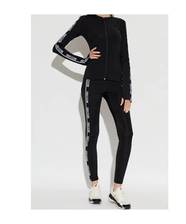 Moschino Long Sleeve Zip-up Sweatshirt