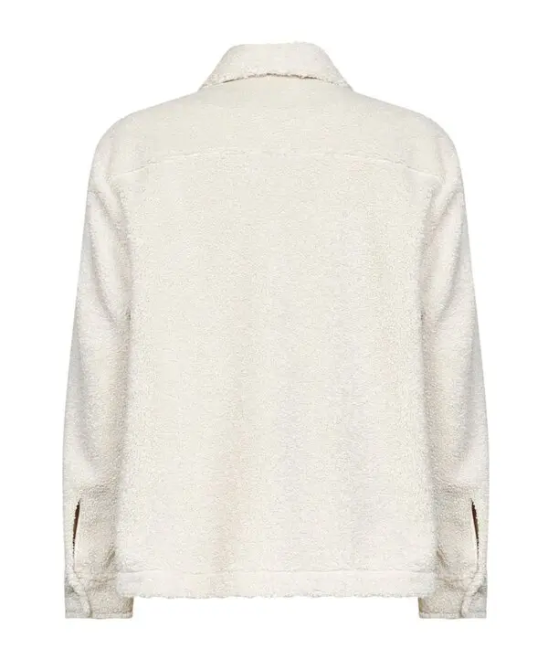 Moncler Long Sleeve Fleece Jacket - Cream