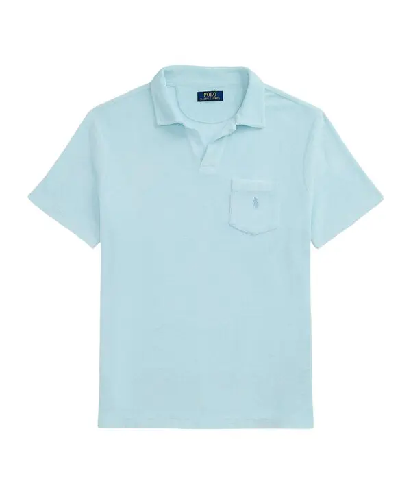 Ralph Lauren Lightblue Pique Shortsleeve Polo Shirt - Blue