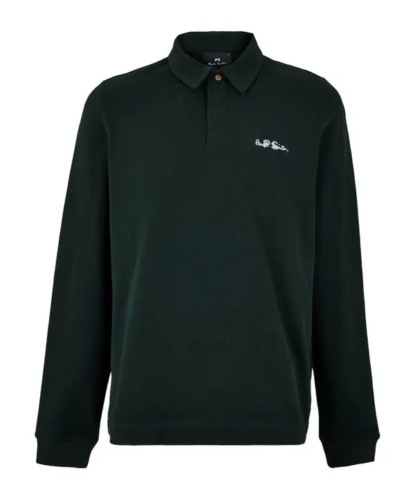 Paul Smith Long-sleeve Rugby Polo Shirt - Black
